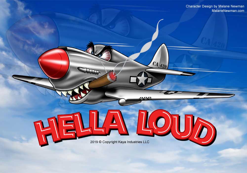 Character Design - Anthropomorphic - Fighter Jet Mascot | Malane Newman